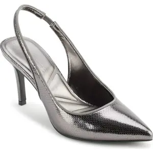 Karl Lagerfeld Paris Rosalyn Pointed Toe Slingback Pumps - Dark Slate