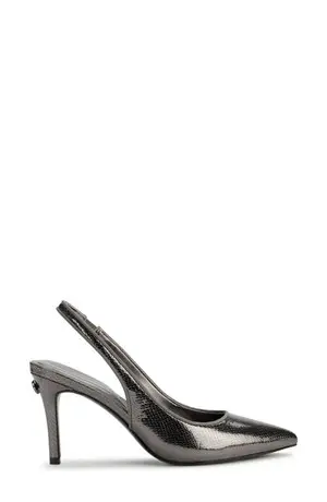 Karl Lagerfeld Paris Rosalyn Pointed Toe Slingback Pumps - Dark Slate