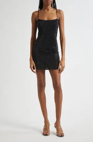 Alexander Wang Beaded Minidress - Black