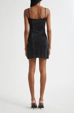 Alexander Wang Beaded Minidress - Black