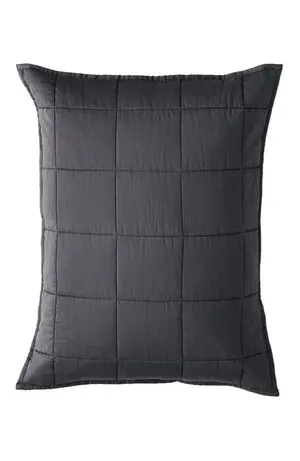 PACT Organic Quilted Sham 2-pack Charcoal