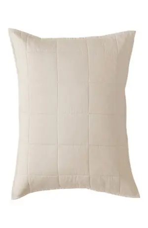 PACT Organic Quilted Sham 2-pack Sandshell