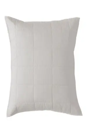 PACT Organic Quilted Sham 2-pack - White