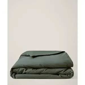PACT Organic Cool-air Percale Duvet Cover Castor Green