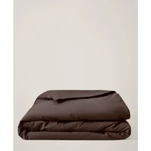 PACT Organic Cool-air Percale Duvet Cover French Roast