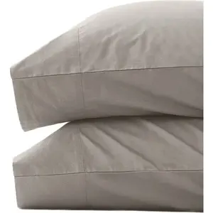 PACT Organic Room Service Sateen Pillowcase 2-pack - Dove Grey