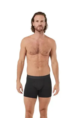 PACT Organic Cotton Boxer Brief 4-pack - Black