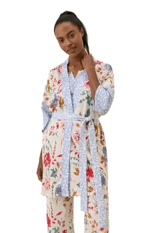 PACT Organic Staycation Short Robe Dayspring