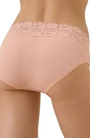 PACT Lace Waist Brief 3-pack - Barely There