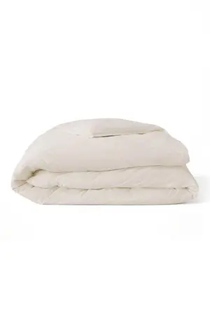 PACT Organic Room Service Sateen Duvet Cover - Bone
