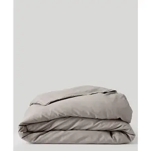 PACT Organic Room Service Sateen Duvet Cover - Dove Grey