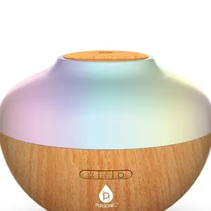 PURSONIC Aromatherapy Diffuser & Essential Oil Set-ultrasonic Top 3 Oils-300ml With 2 Mist Settings 7 Ambient Light Settings - White