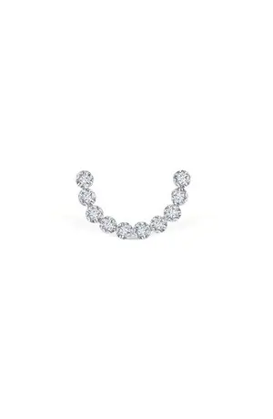 MARIA TASH Single Diamond Arc Stud Earring