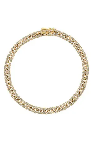Bony Levy Pavé Diamond Curb Chain Bracelet - 18k Yellow Gold/ Diamond