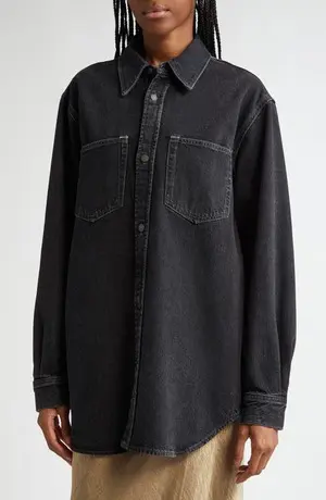 Acne Studios Relaxed Fit Organic Cotton Denim Shirt