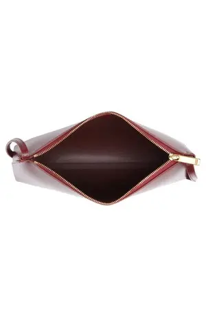 MANSUR GAVRIEL Gaia Leather Shoulder Bag - Claret