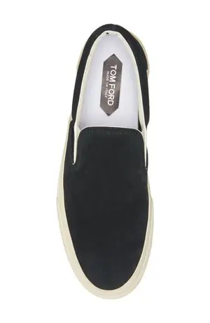 TOM FORD Jude Suede Slip-on Sneakers
