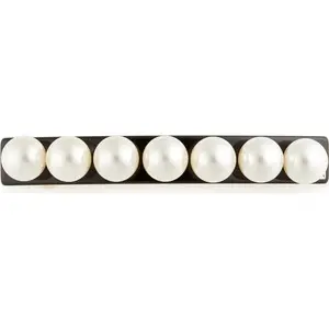 Alexandre De Paris Imitation Pearl Barrette - Black Pearl