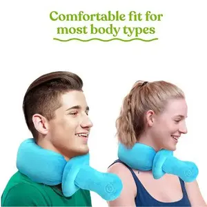 PURSONIC Portable Neck & Shoulder Adjustable Massaging Wrap Gray - Blue
