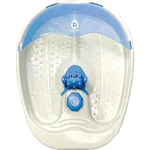 PURSONIC Foot Spa Massager With Tea Tree Oil Foot Salt Scrub - Blue