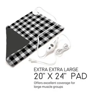 PURSONIC Extra Extra Large Electric Heating Pad - Checkers Pattern