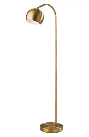 ADESSO Emerson Floor Lamp - Antique Brass