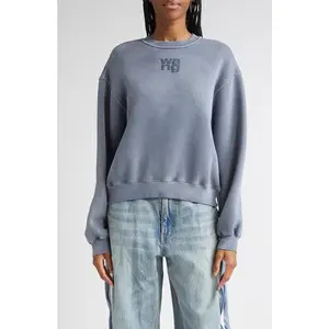 Alexander Wang Embroidered Sweatshirts Hoodies For Women