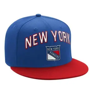 STARTER Red New York Rangers Arch Logo Two-tone Snapback Hat - Blue