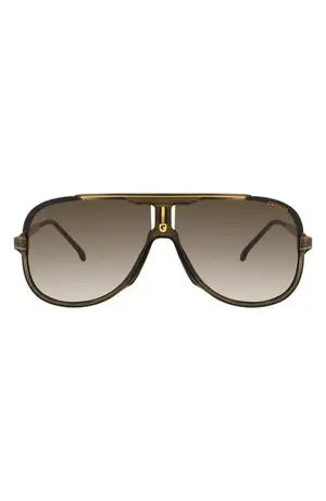 Carrera Eyewear 64mm Oversized Aviator Sunglasses - Brown/ Brown Sf