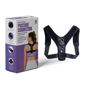 PURSONIC Adjustable Posture Corrector - Black