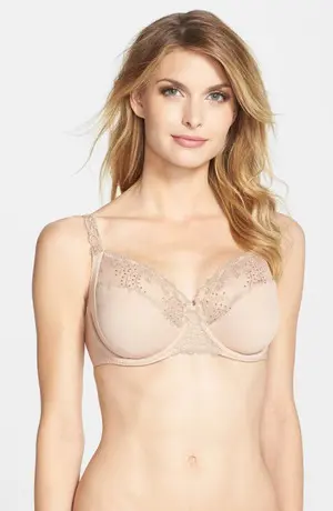 Simone Perele Delice' Embroidered Underwire Bra - Nude
