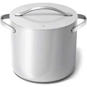 CARAWAY Nonstick Ceramic 12-quart Stockpot With Lid - Gray