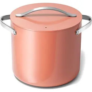 CARAWAY Nonstick Ceramic 12-quart Stockpot With Lid - Perracotta