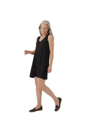 PACT A-line Tank Dress - Black
