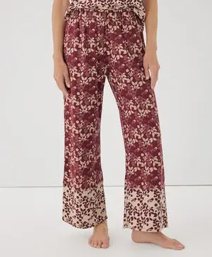 PACT Organic Staycation Sleep Pant - Berry Sprigs