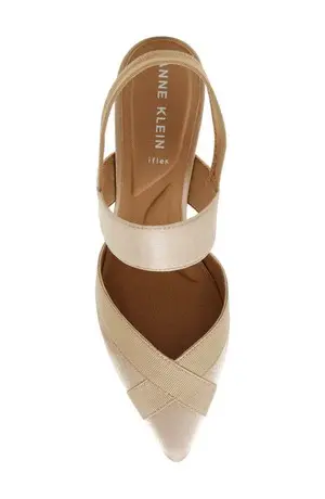 Anne Klein Ireland Kitten Heel Pumps - Natural