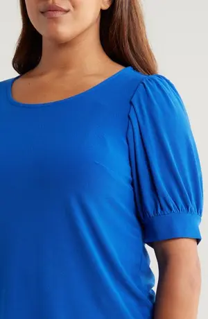 CECE DUPRAZ Puff Sleeve Top - Deep Royal Blue