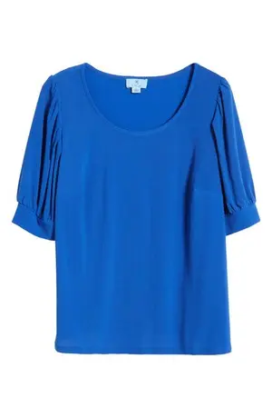 CECE DUPRAZ Puff Sleeve Top - Deep Royal Blue