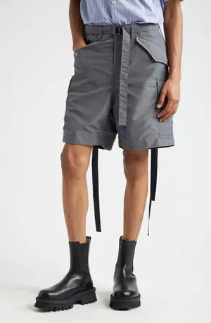 Sacai Belted Shorts For Men