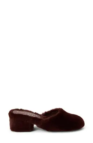 Matisse Teddy Faux Fur Mule - Chocolate