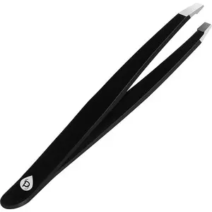 PURSONIC Salon Grade Slant Tip Tweezer - Black