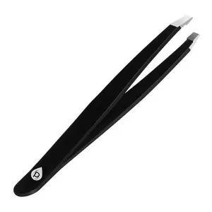 PURSONIC Salon Grade Slant Tip Tweezer - Black