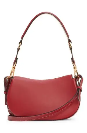 Valentino Garavani Vlogo Leather Saddle Shoulder Bag