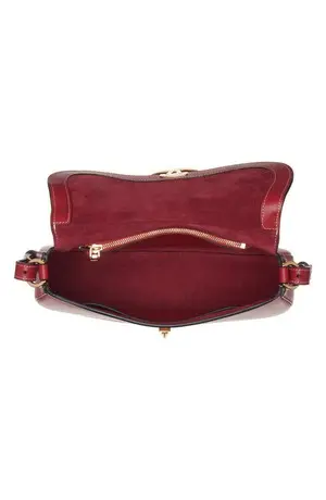 Valentino Garavani Vlogo Leather Saddle Shoulder Bag