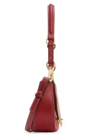 Valentino Garavani Vlogo Leather Saddle Shoulder Bag