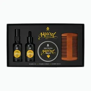 PURSONIC Beard Care Grooming Kit - Black