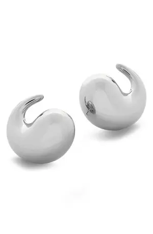 Monica Vinader Nura Wrap Earrings - Sterling Silver
