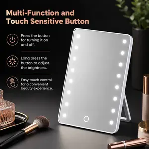 PURSONIC Smart Mirror Touchscreen Makeup Vanity - White