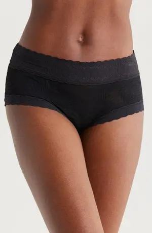 MEUNDIES Allover Lace Hipster Briefs Black Feather
