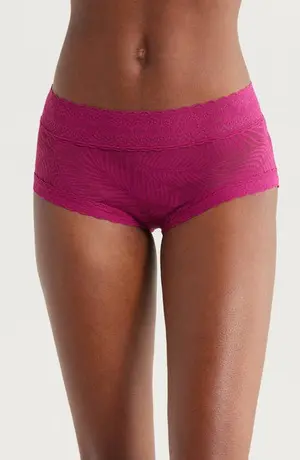 MEUNDIES Allover Lace Hipster Briefs Plum Feather